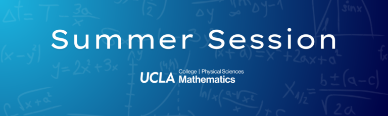 Summer - UCLA Mathematics
